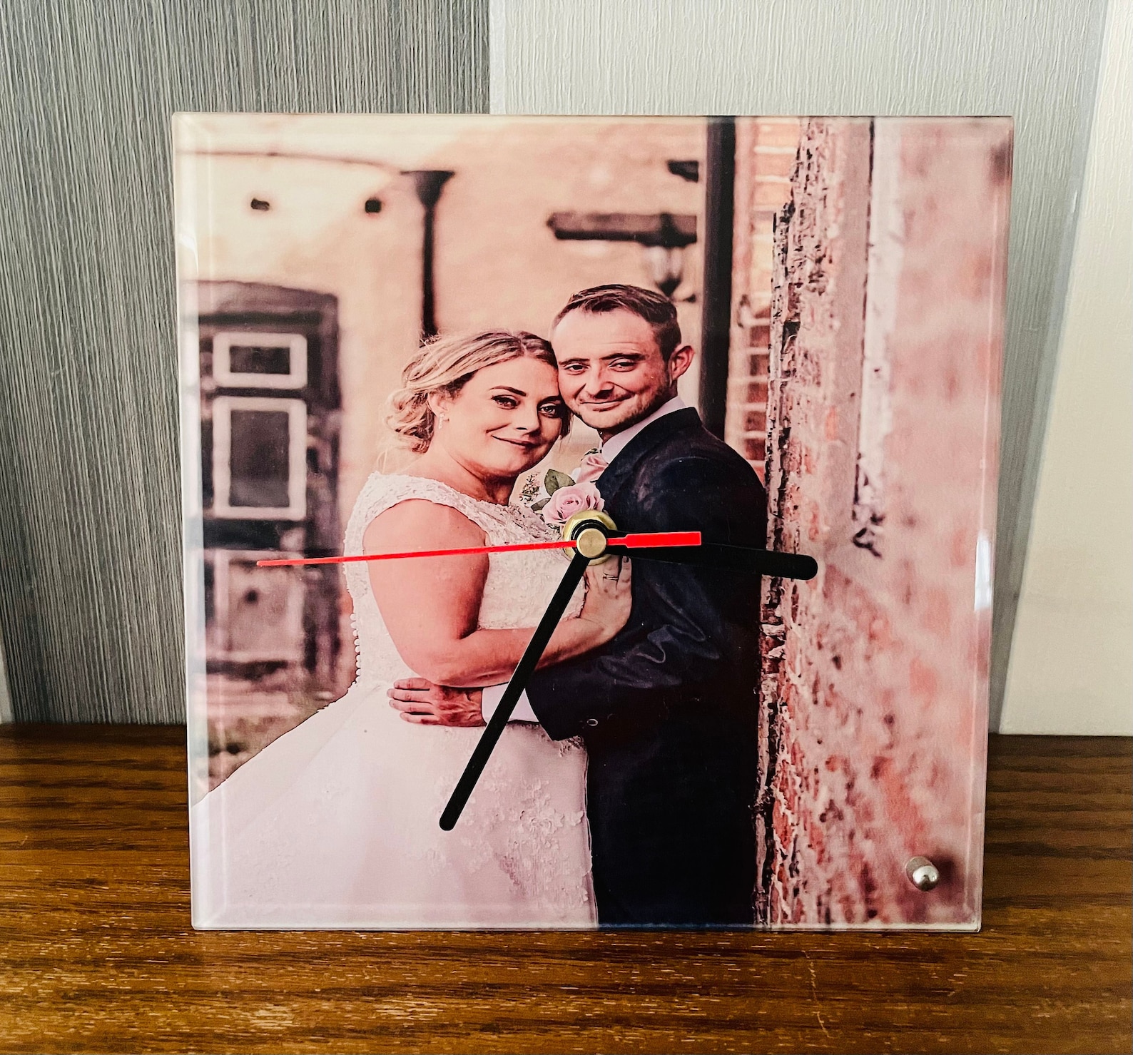 Personalised Photo Clock, Custom Photo Clock, Personalised Photo Gift ...