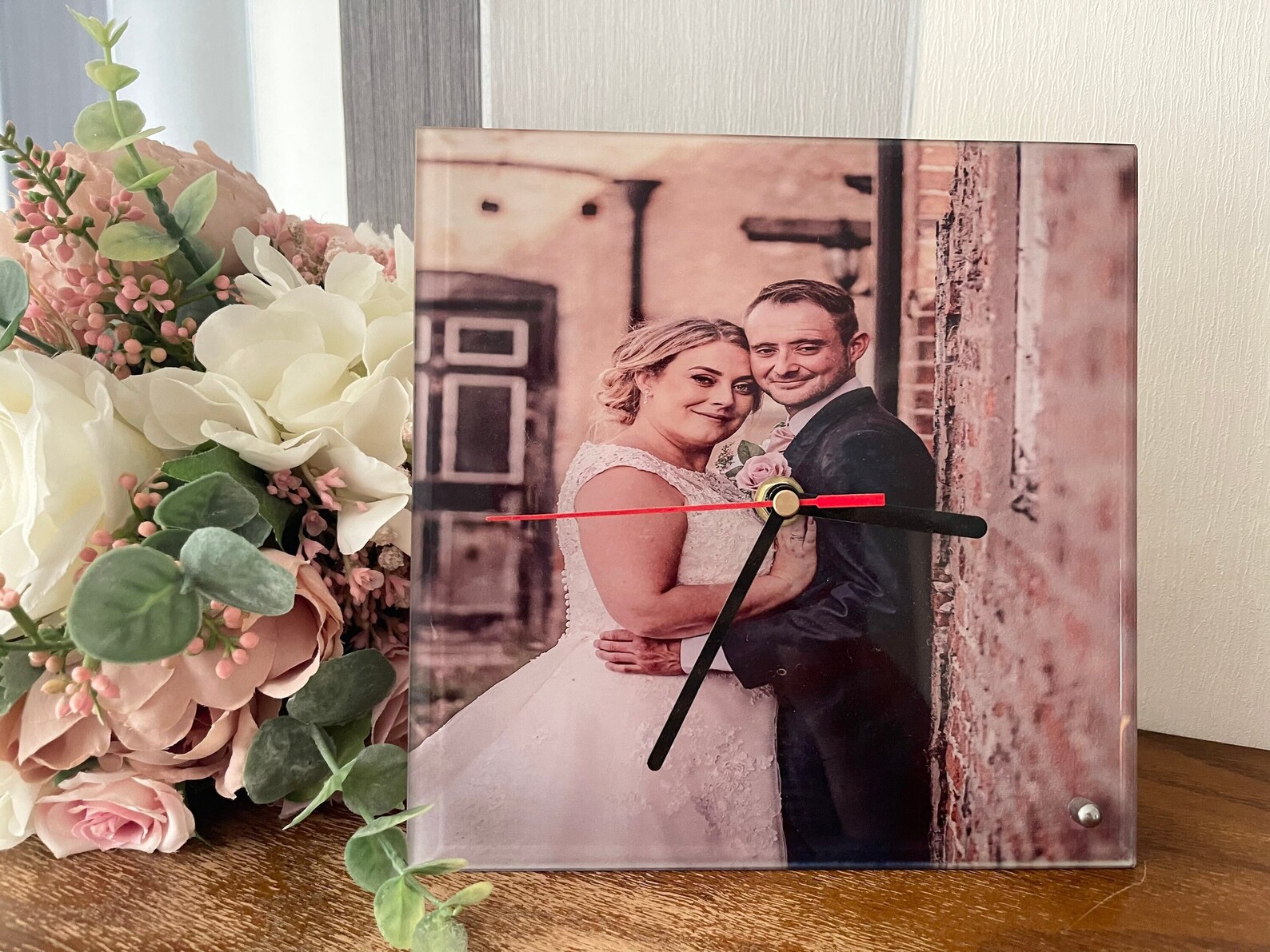 Personalised Photo Clock, Custom Photo Clock, Personalised Photo Gift ...