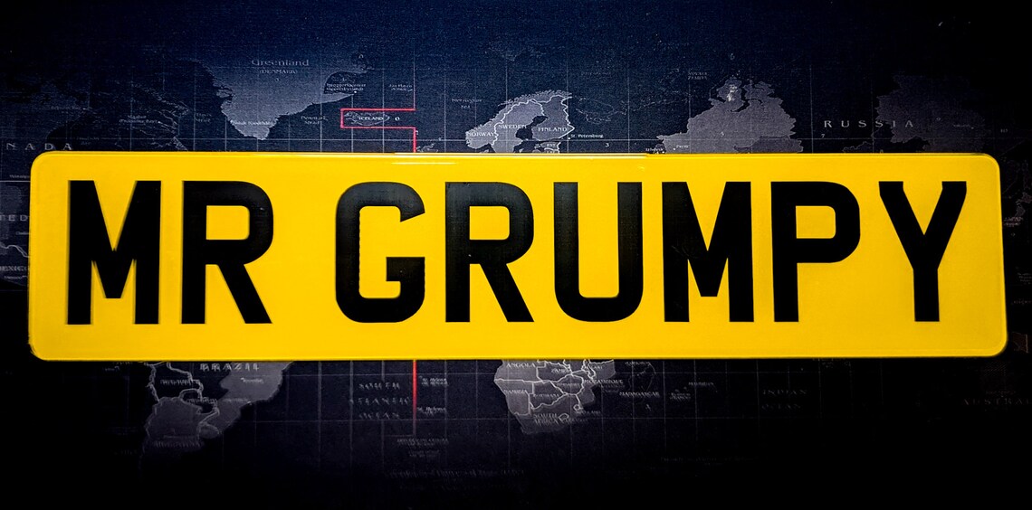 Personalised Custom Gift Number Plate | Etsy UK