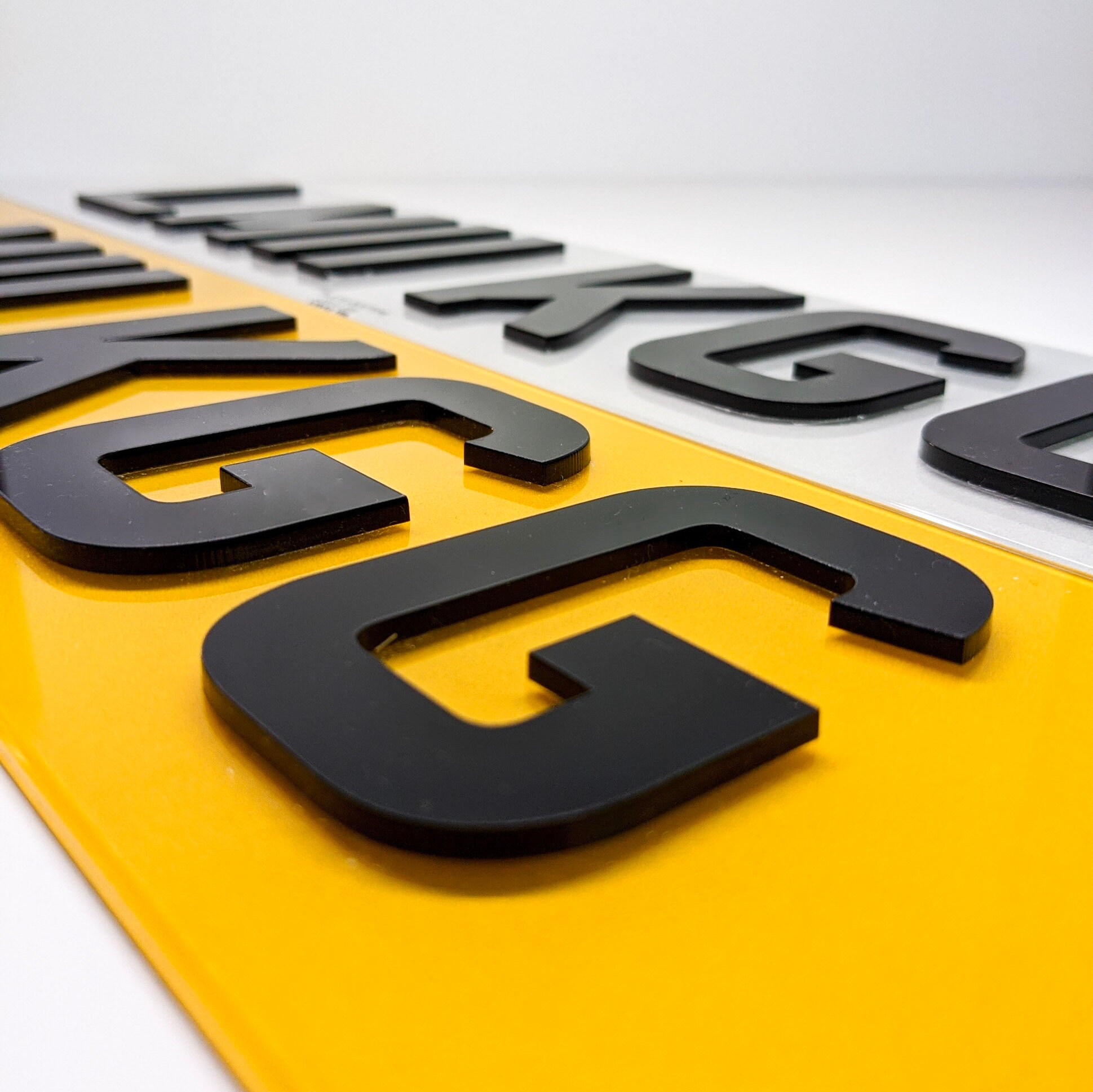 Personalised Custom Gift 4D Number Plates - Etsy UK