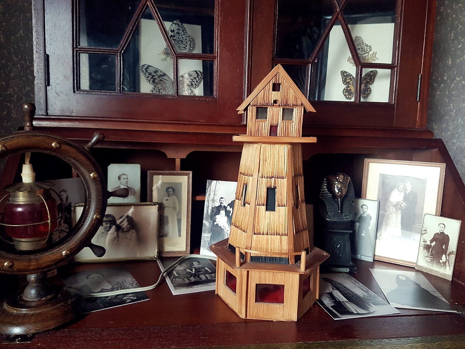 VINTAGE Safety MATCHSTICK LAMP Lighthouse Model Matchstick | Etsy