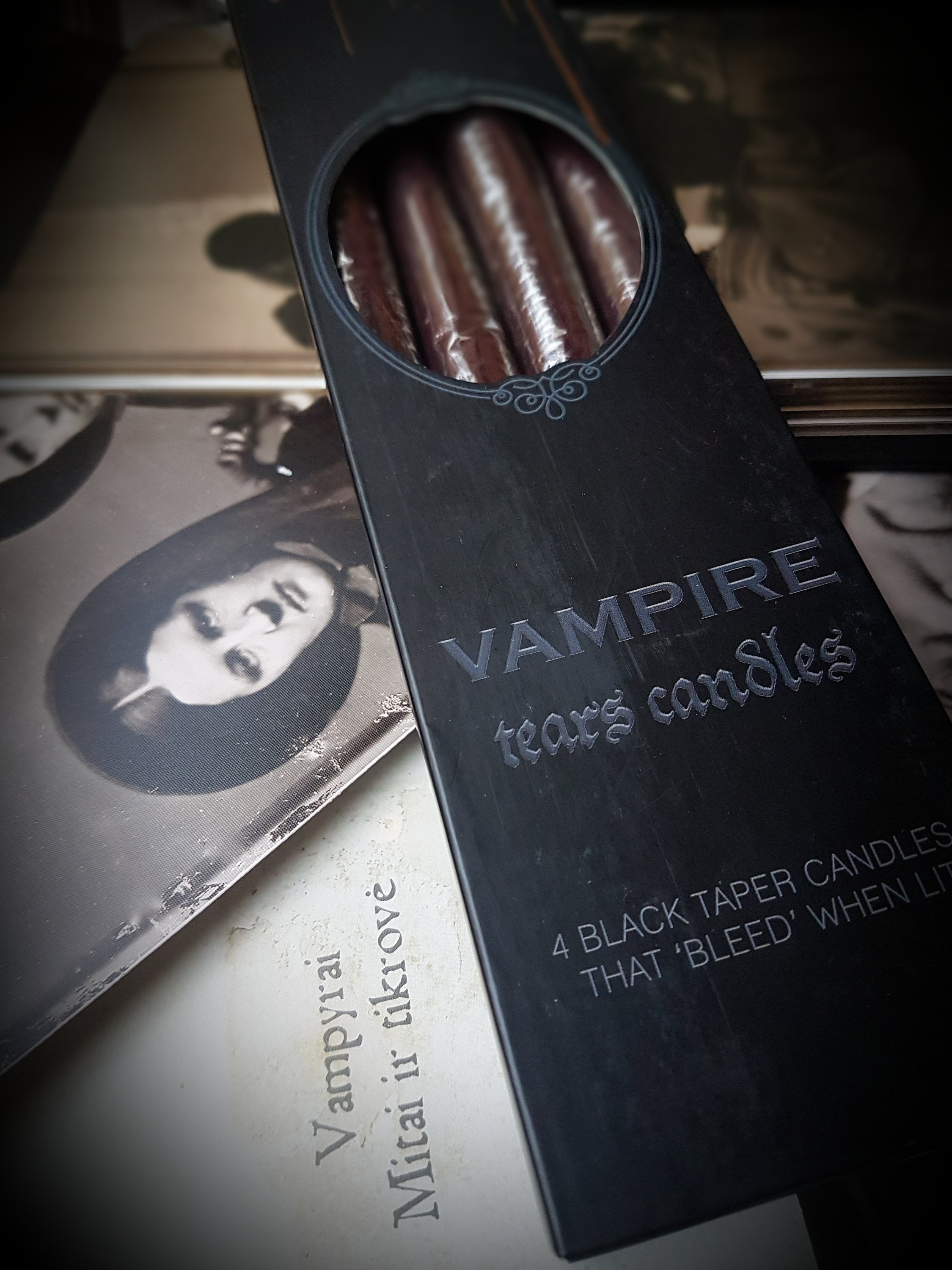 VAMPIRE TEARS CANDLES set of 4 blood crying candles vampire | Etsy