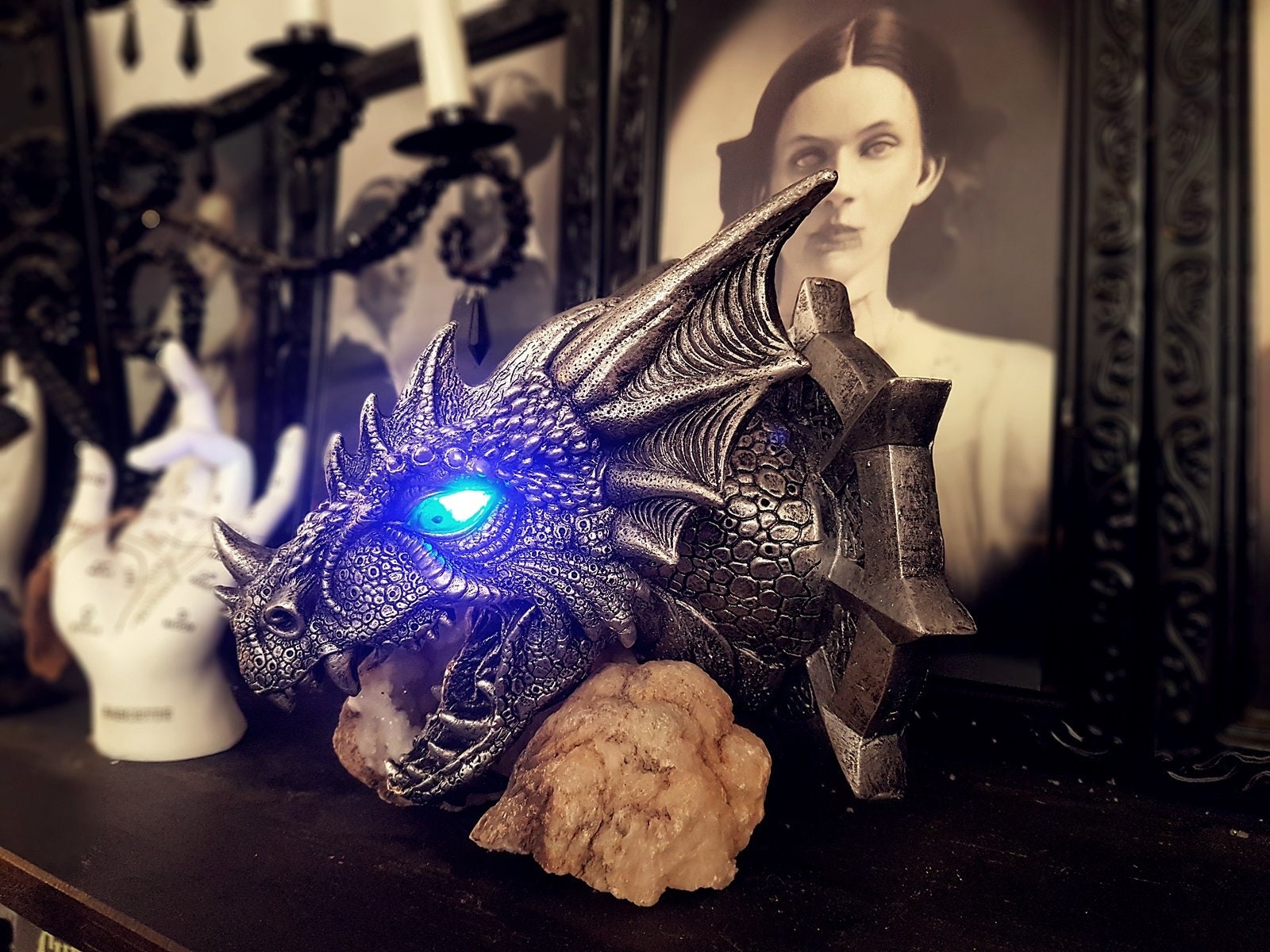 Light up Dragon Dragon Statue Wall Decor LED Light Glowing - Etsy