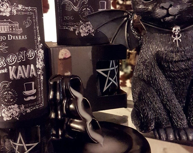 BLACK Waterfall Backflow Incense Burner, Back Flow Incense Holder ...