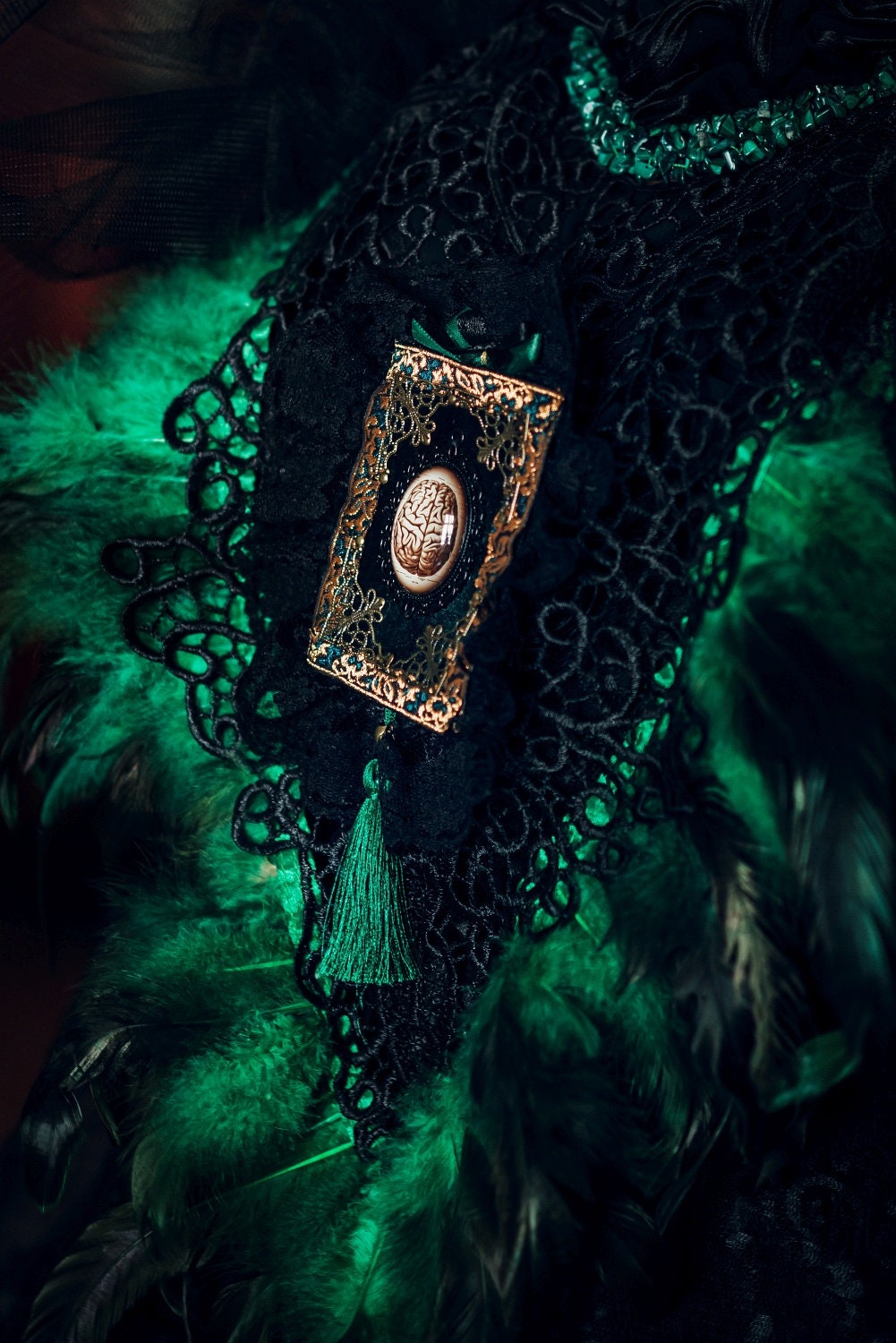 ROYAL HUMAN BRAIN Victorian Brooch Gothic Jewelry Steampunk | Etsy