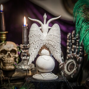 BAPHOMET STATUE, Witchcraft, Black Goat, Occult, Baphomet, Oddities ...