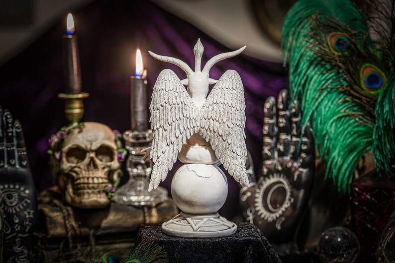 BAPHOMET STATUE Witchcraft Black Goat Occult Baphomet - Etsy