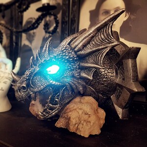 Light up Dragon, Dragon Statue, Wall Decor, LED Light, Glowing Dragon ...