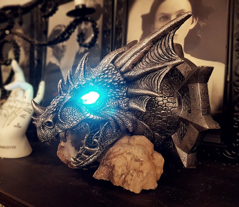 Light up Dragon Dragon Statue Wall Decor LED Light Glowing - Etsy