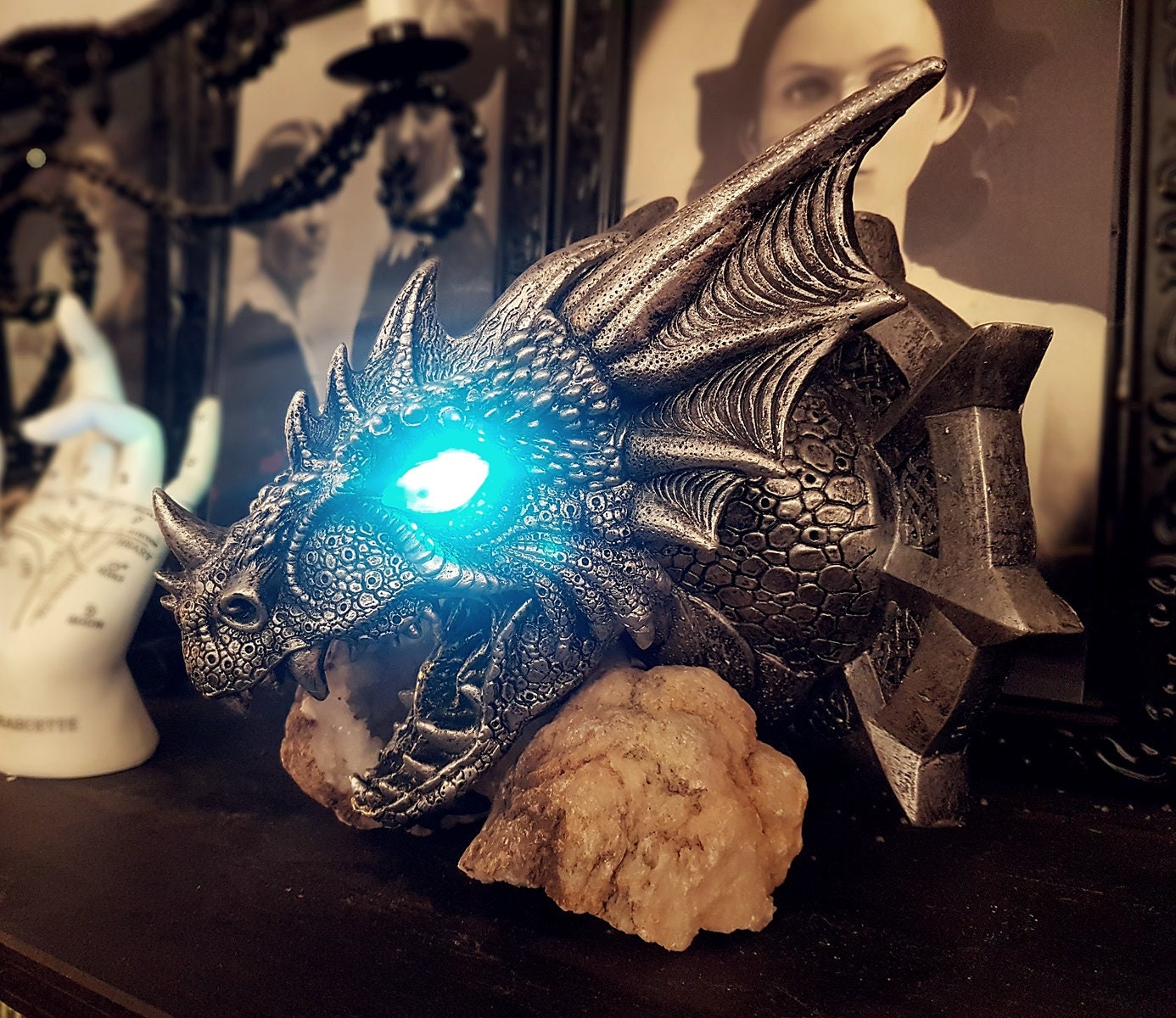 Light up Dragon Dragon Statue Wall Decor LED Light Glowing - Etsy