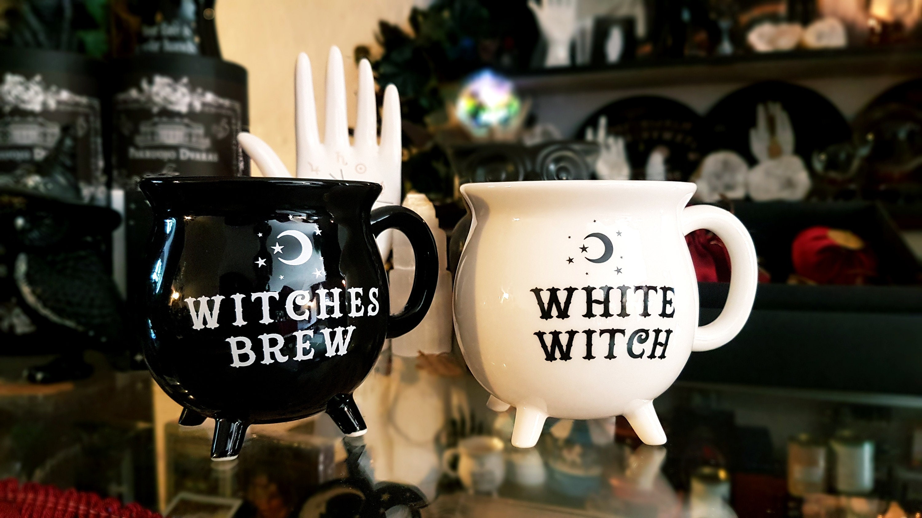 WHITE WITCH CAULDRON Mug White Witch Cup Cauldron Mug | Etsy