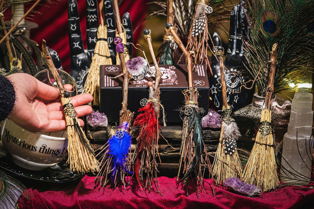 Custom Witches Broom, Witch Altar Besom, PROTECTION Amulet, Altar Broom ...