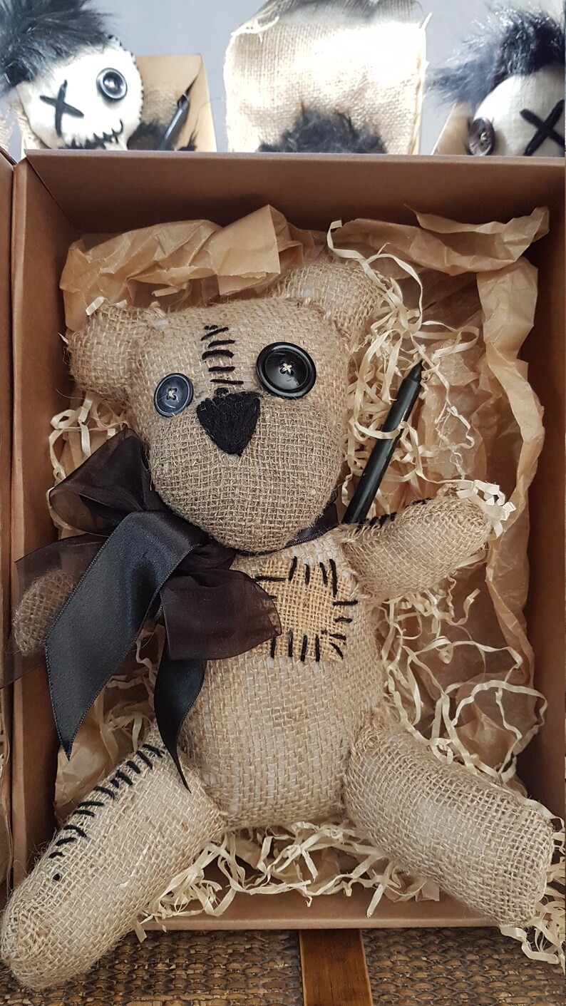 TEDDY FEAR Teddy Bear Plush Toy Horror Doll ODDITIES Rag - Etsy