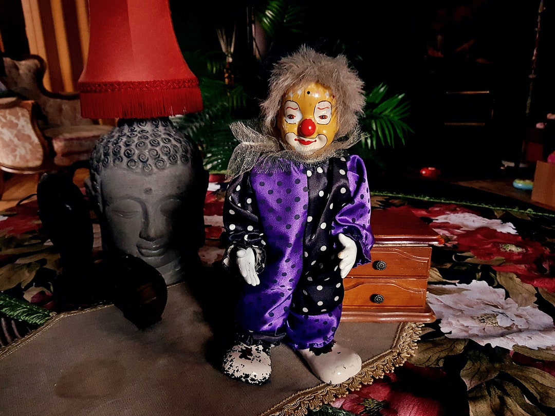VINTAGE CLOWN DOLL, Maxi, Clown Doll, Sand Doll, Clown, Clown Decor ...