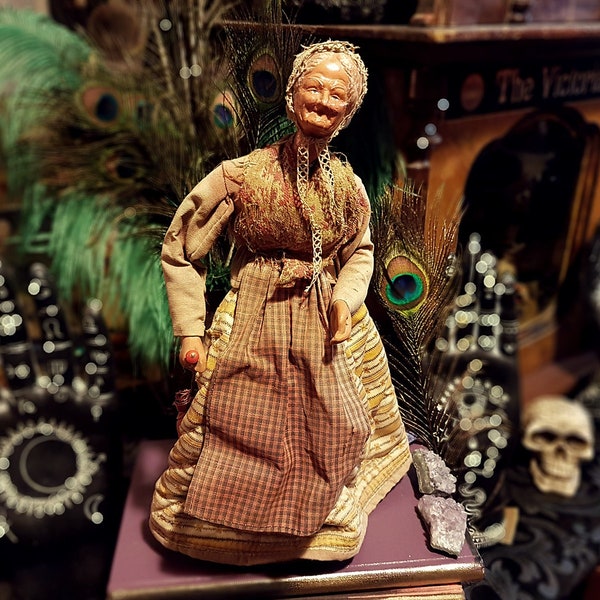 Antique Old Woman Doll - Etsy