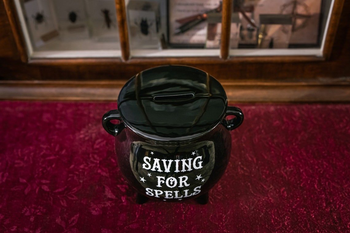 WITCH CAULDRON MONEY Bank Ceramic Money Bank Money Bank | Etsy