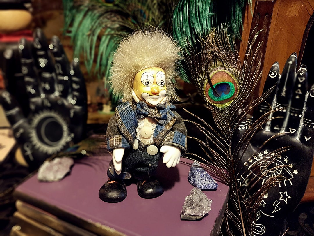 VINTAGE CLOWN DOLL, Mini, Clown Doll, Sand Doll, Clown, Clown Decor ...