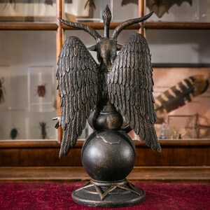BAPHOMET STATUE, Witchcraft, Black Goat, Occult, Baphomet, Oddities ...