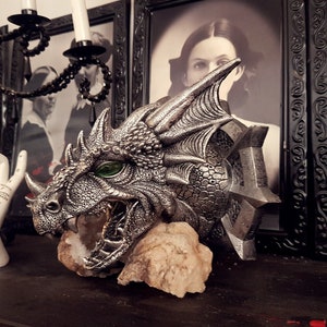 Light up Dragon, Dragon Statue, Wall Decor, LED Light, Glowing Dragon ...