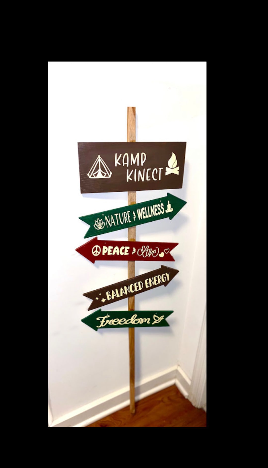 Wooden Directional Arrow Sign, 5 Panels - Etsy
