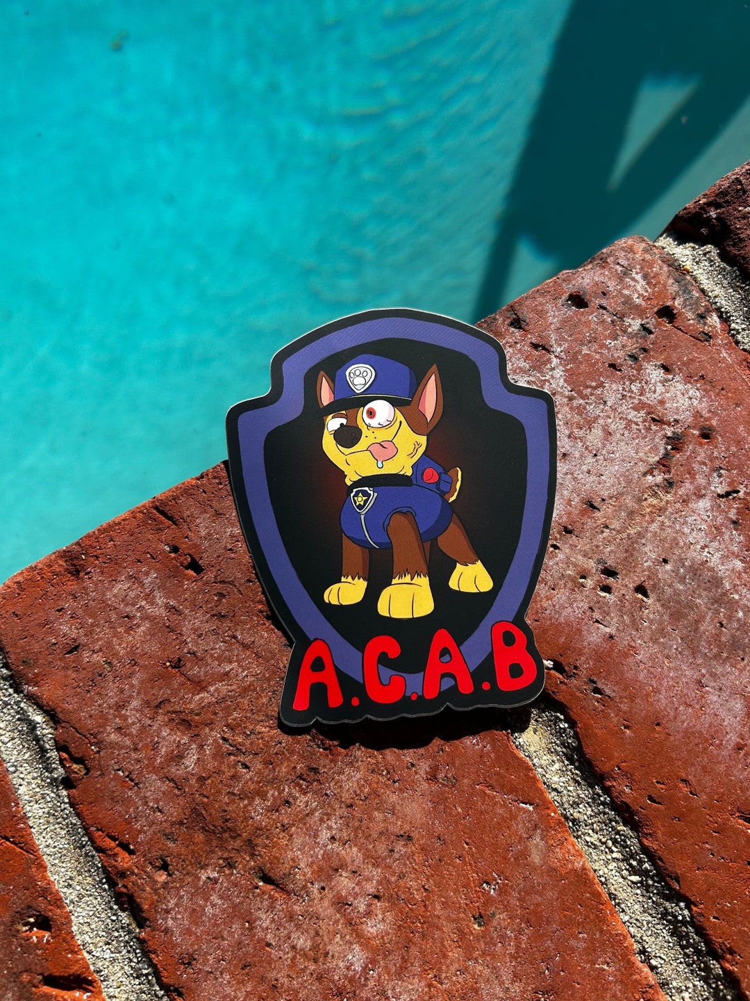ACAB Paw Patrol Cartoon Bumper Sticker - Etsy