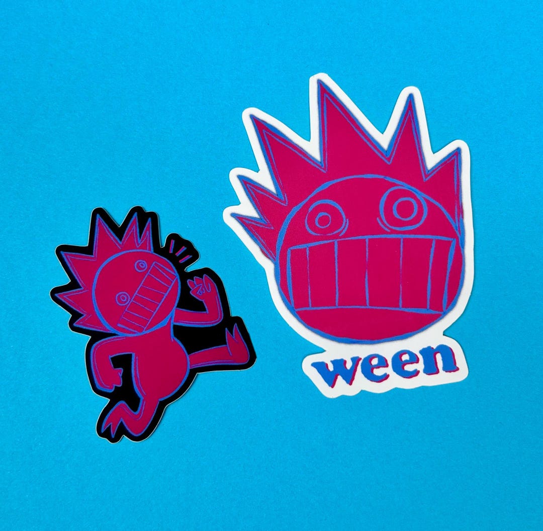 Ween Boognish Godweensatan Variety Stickers - Etsy