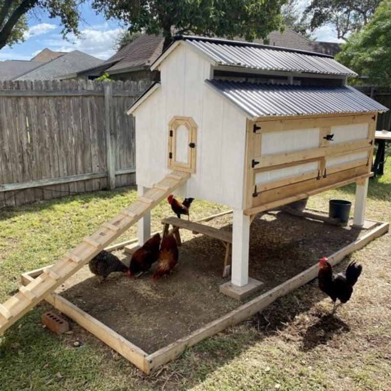 Chicken Coop Drawing - Etsy