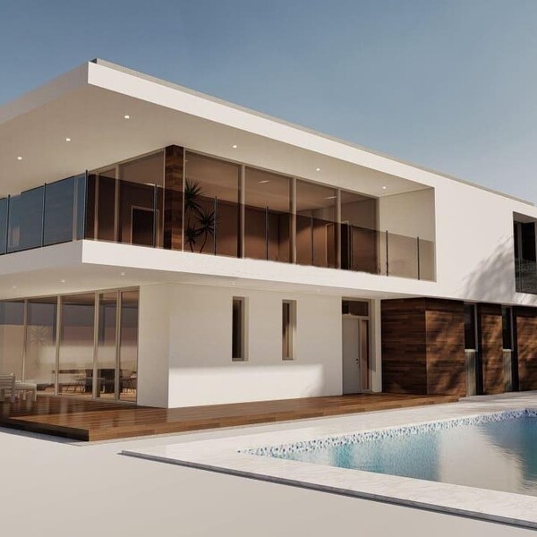 12m X 17m Modern House Plan 6 Bedroom Home Plans With Swimming Pool PDF ...