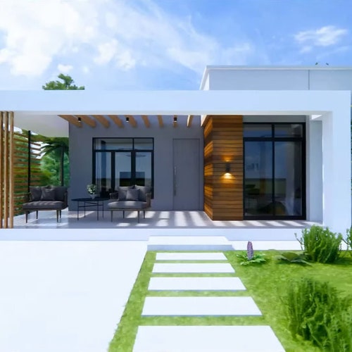 8.5m X 16m Modern House Plan Tiny House Plan Tiny Home - Etsy 8.5m X 16m Modern House Plan Tiny House Plan Tiny Home - Etsy