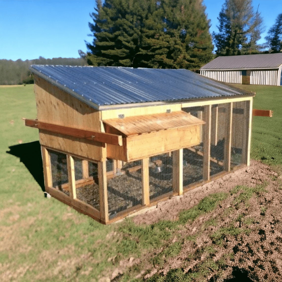 Simple Mobile Chicken Coop Build Plan PDF, Chicken Run Plan, Hen House ...