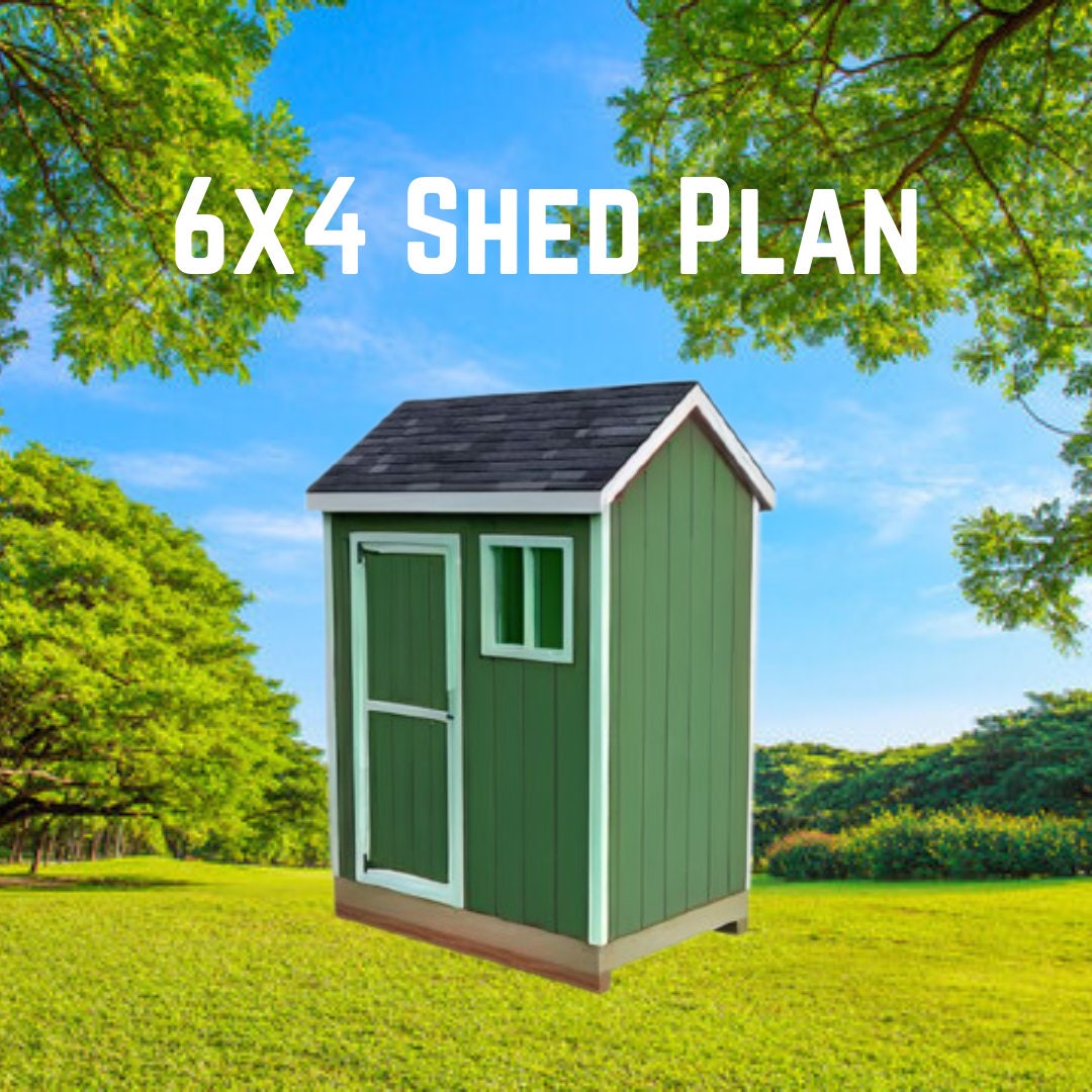 6x4 Storage Shed Plans Garden Shed Small Shed Plans Backyard Playhouse ...