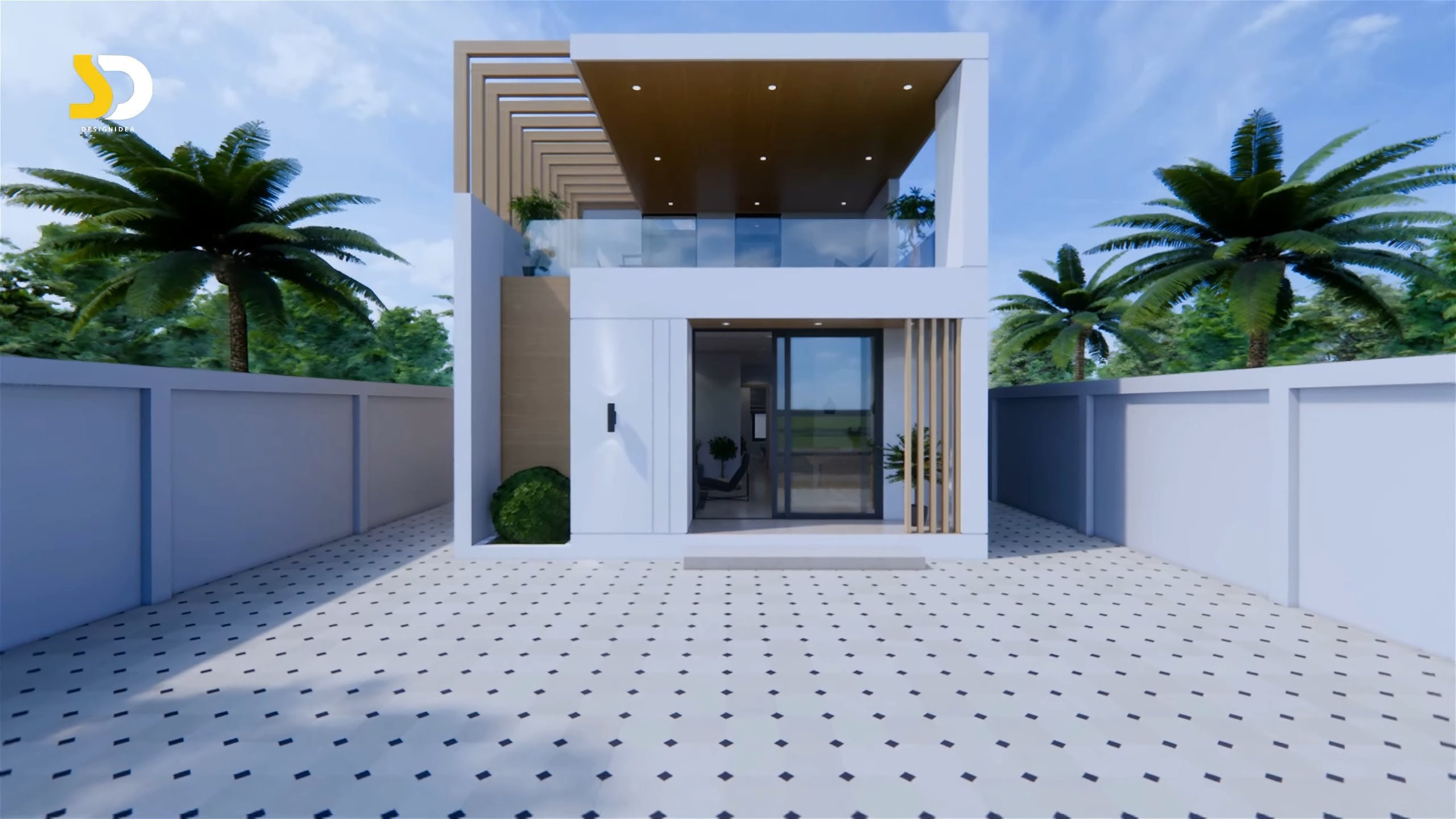 6m X 10m Modern House Plan 3 Bedroom Home Plans With Swimming Pool PDF double Story House with ...