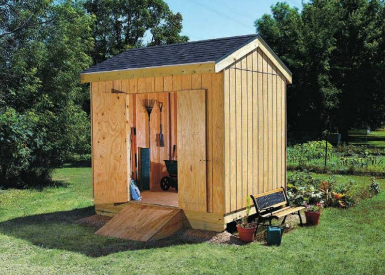 DIY Storage Garden Shed Plan Garden Shed Plans Backyard Storage Shed ...