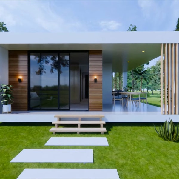 Modern House Plans - Etsy