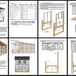 5x7 Chicken Coop & Run Enclosure Plans DIY Chicken Coop Plans Chicken ...