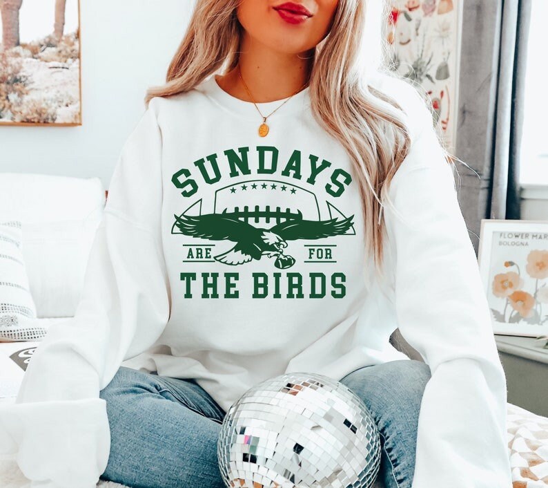 Philadelphia Eagles Sweatshirt Philadelphia Football Sweatshirt Birds ...