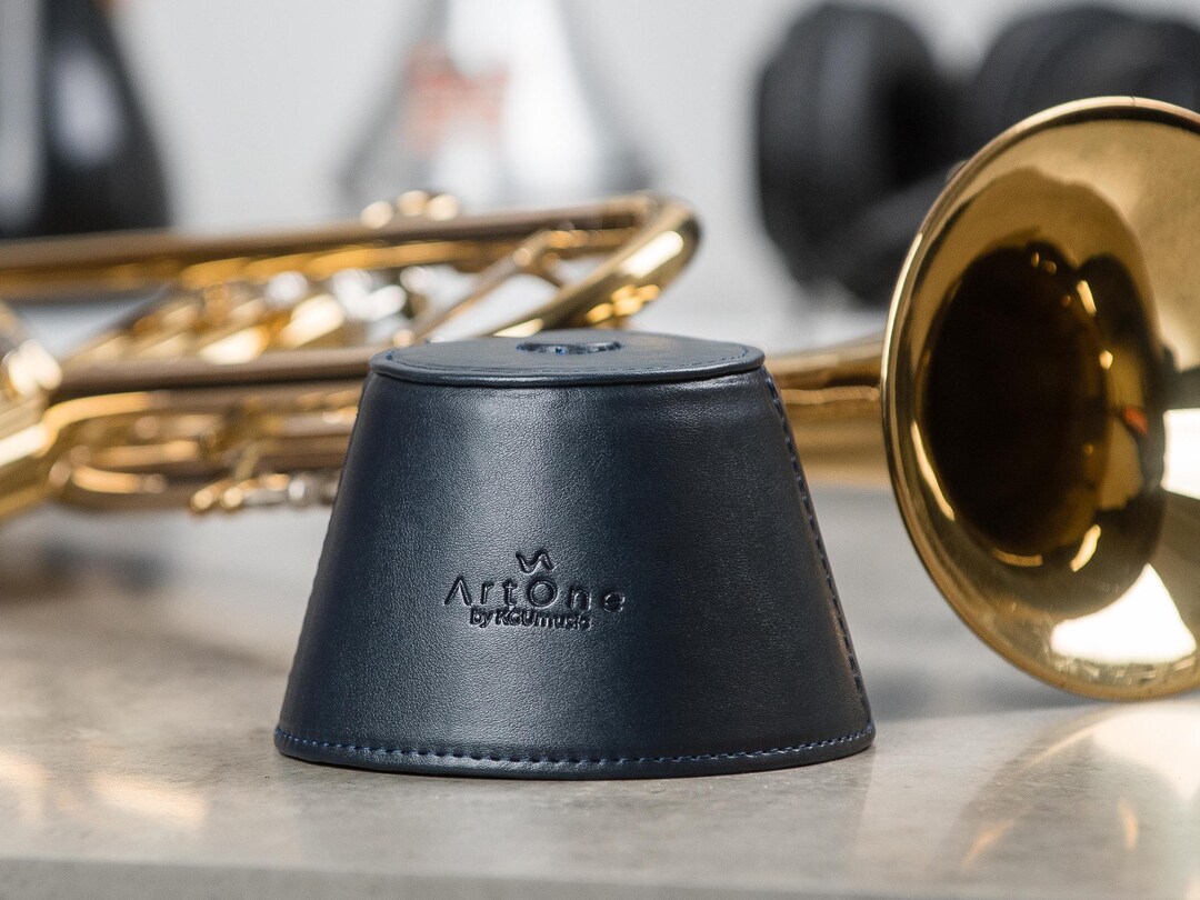 Vegan Leather Trumpet Mute: Magnetic Practice Silencer - Etsy