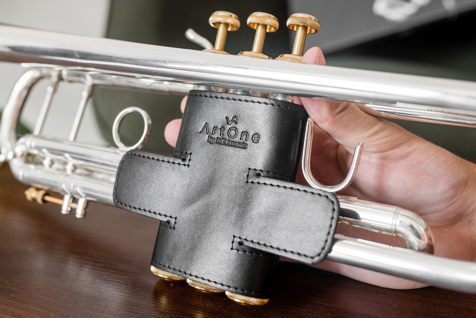 Trumpet Valve Guard, Vegan Leather Valve Protector, Hand Guard, Trumpet ...