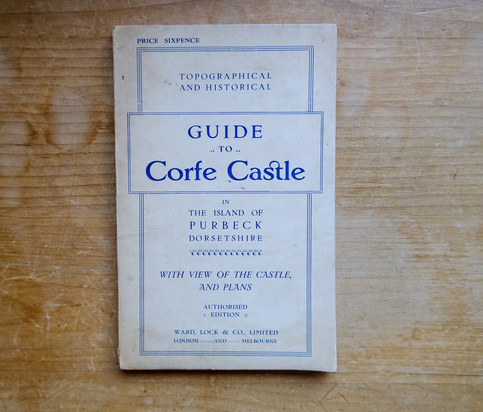 Vintage Corfe Castle Guide Book - Etsy