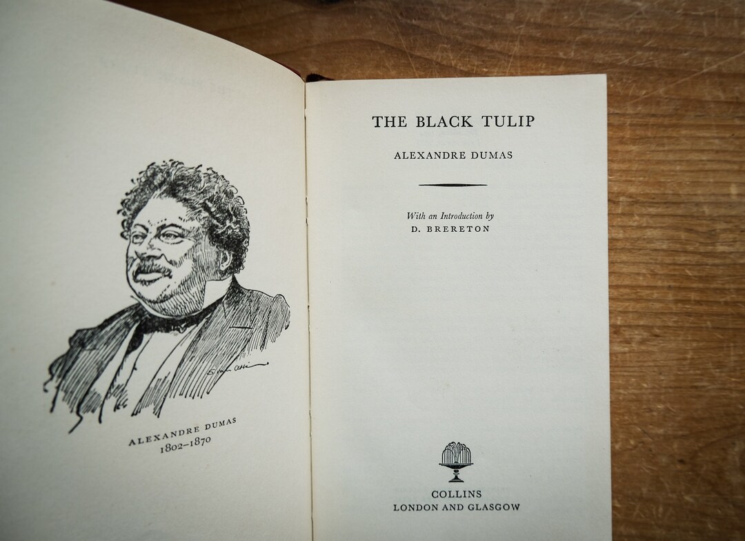 The Black Tulip by Alexandre Dumas 1966 Edition Gift / Book / Gifts for Readers / Vintage ...