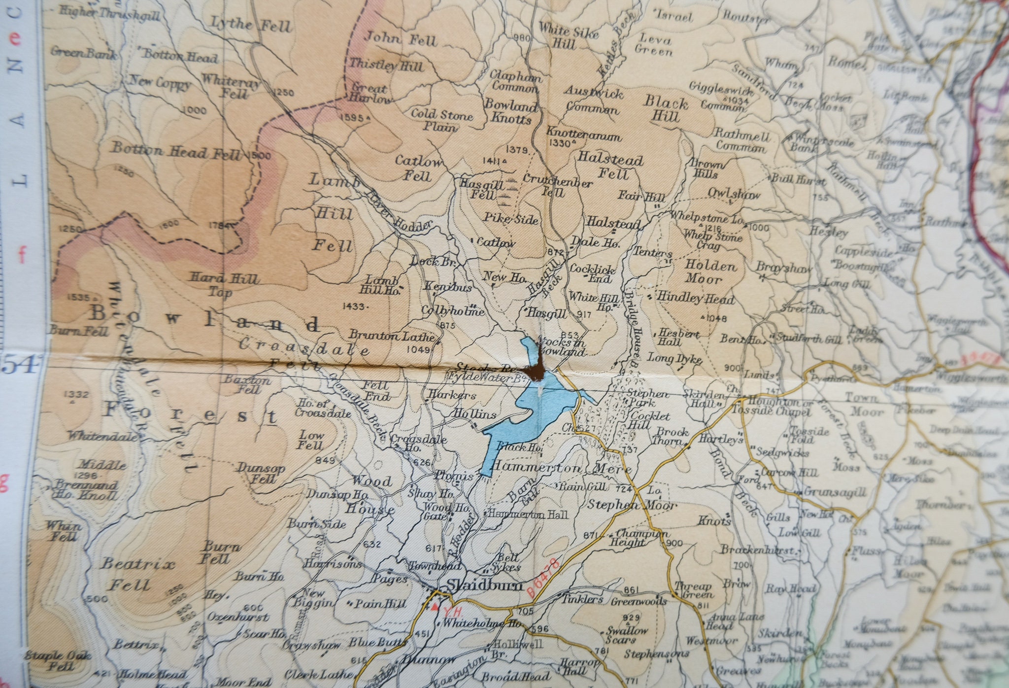 Vintage Map of Wharfedale bartholomew's - Etsy