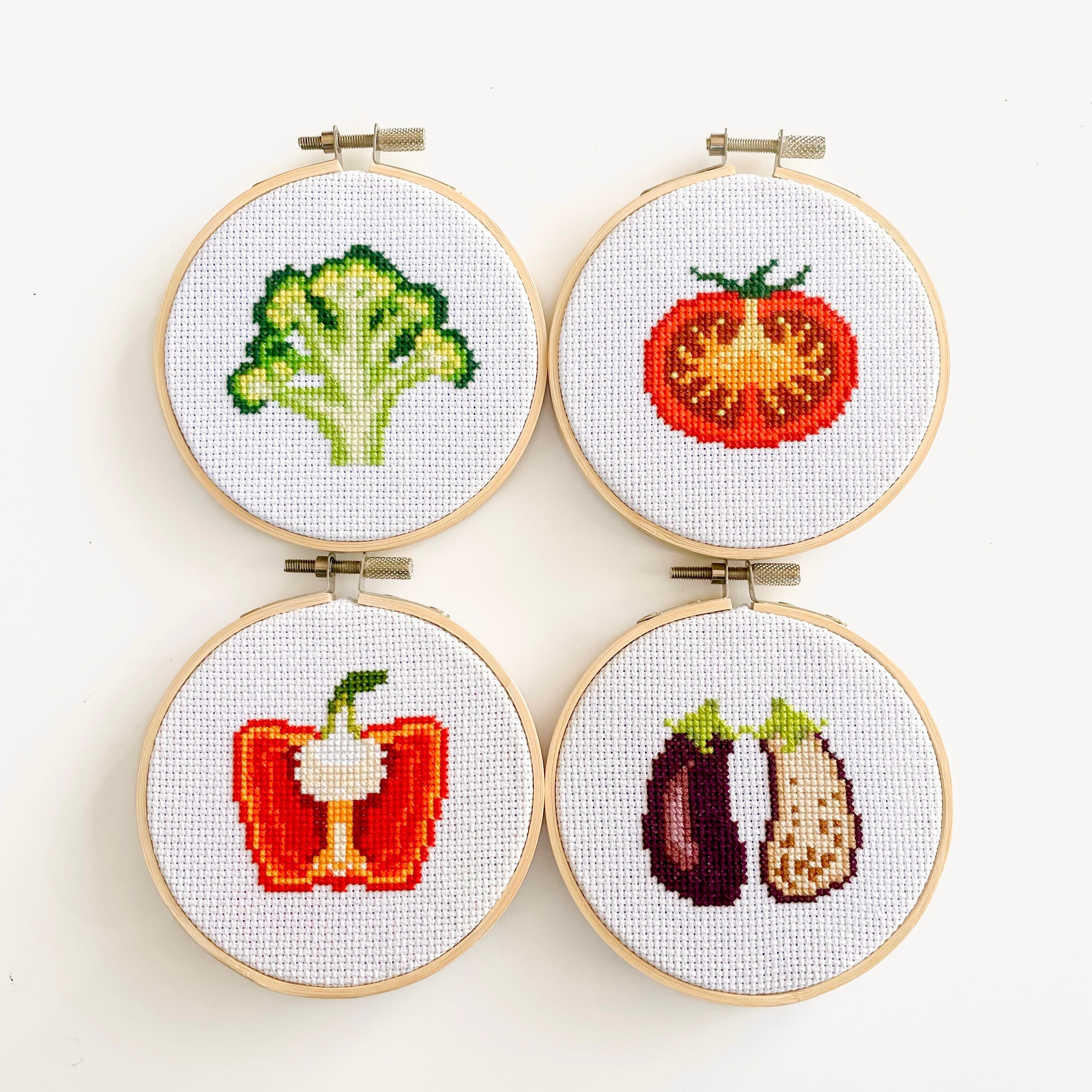 Assorted Vegetable Cross Stitch Patterns: Fruit & Vegetable Series (PDF ...