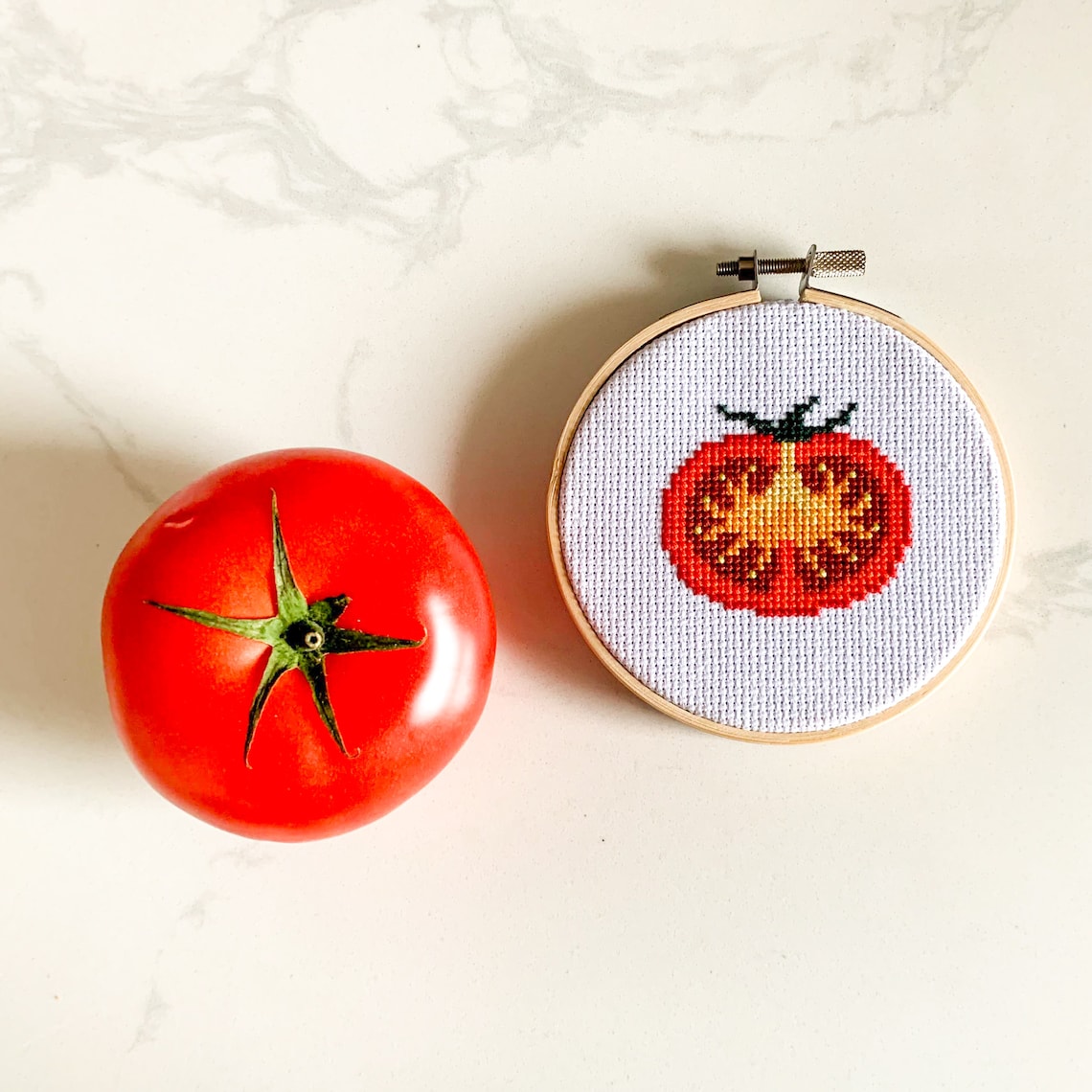 Tomato Cross Stitch Pattern: Fruit & Vegetable Series (PDF Only) - Etsy