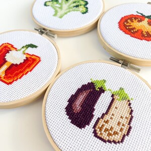 Assorted Vegetable Cross Stitch Patterns: Fruit & Vegetable Series (PDF ...