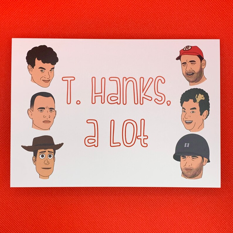 Tom Hanks Inspired Thank You Card | Etsy