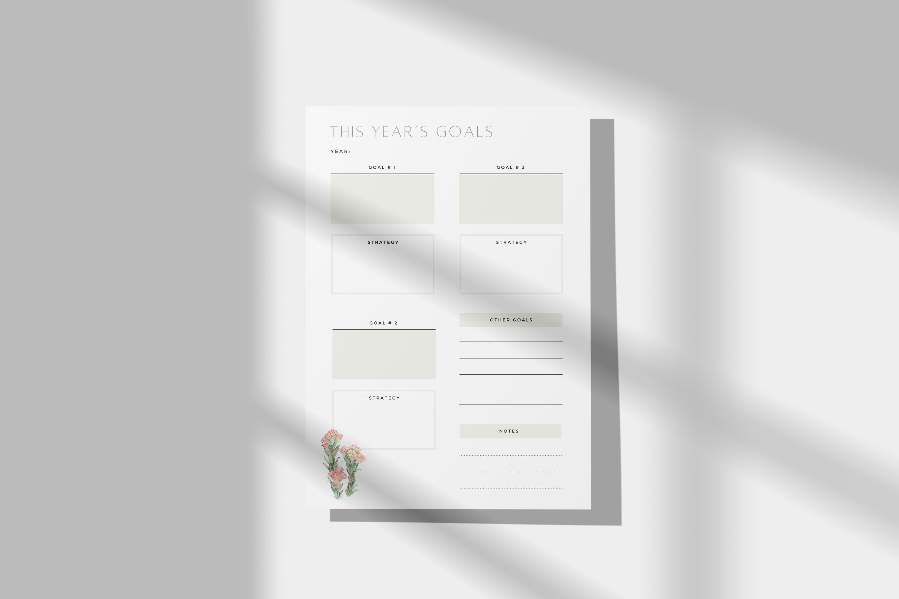 Fynbos Planner & 2025 Calendar - Printable - Etsy