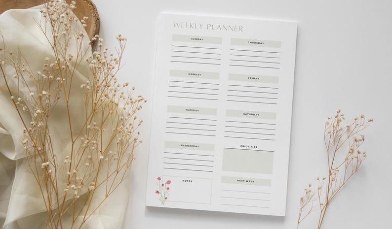 Fynbos Planner & 2025 Calendar - Printable - Etsy