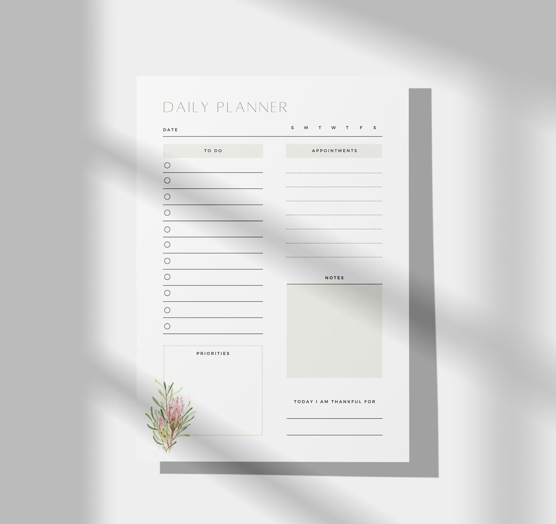 Fynbos Planner & 2025 Calendar - Printable - Etsy