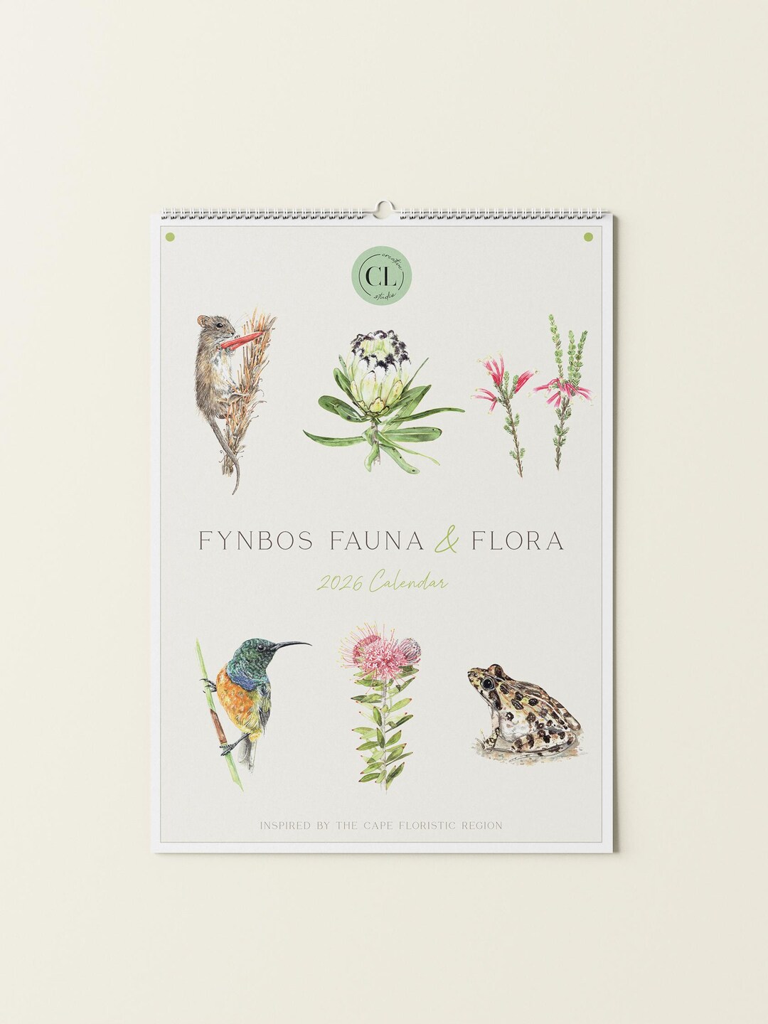 2026 Printable Calendar - Fynbos Fauna & Flora - Etsy