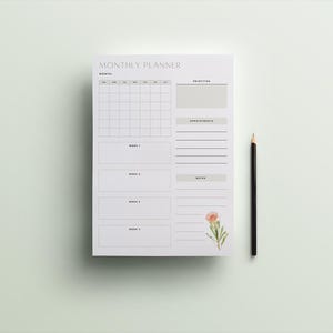 Fynbos Planner & 2025 Calendar - Printable - Etsy